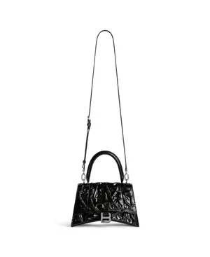 Balenciaga Hourglass Handbag Crushed Effect