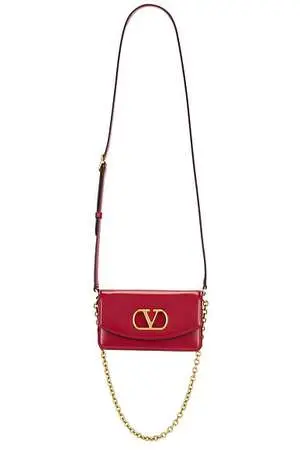 Valentino Garavani Vain Small Clutch - Rosso