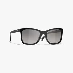 Chanel Rectangle Sunglasses - Black