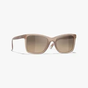 Chanel Rectangle Sunglasses Pale Pink