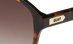 Quay 53mm Gradient Round Frame Sunglasses