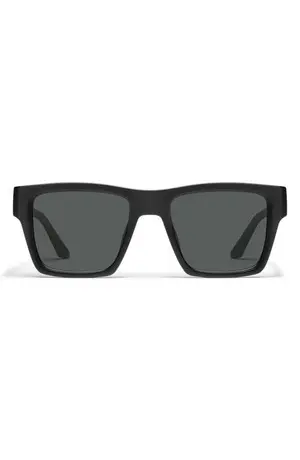 Quay Fast Lane Square Sunglasses - Matte Black/smoke Polarized