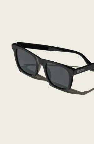 Quay Fast Lane Square Sunglasses - Matte Black/smoke Polarized