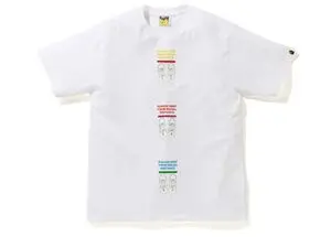 A BATHING APE Social Distance Sta Tee Shirt - White