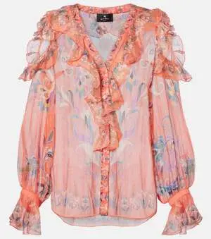 Etro V Neck Blouses