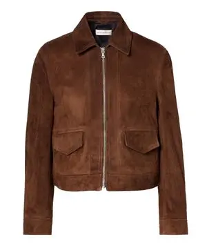 Nour Hammour Vanves Suede Jacket - Brown