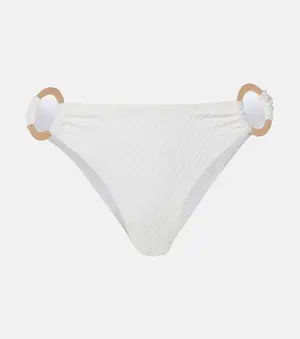 ALEXANDRA MIRO Tanga Bikini Bottoms - White