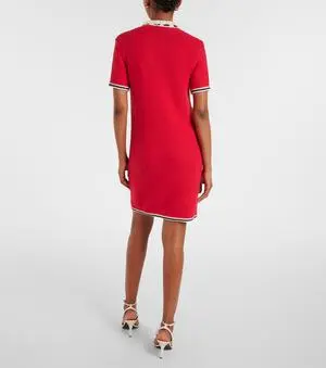 Valentino Garavani Cotton And Wool Minidress