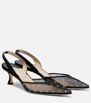 Manolo Blahnik Paneled Pumps