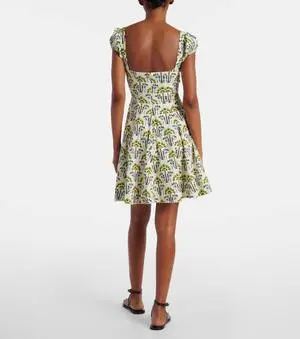 Agua Bendita Mati Moriche Cotton Poplin Minidress