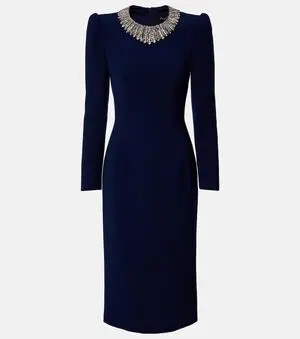 Jenny Packham Cora Embellished Midi Dress - Blue