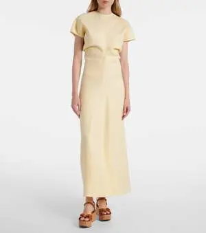 FERRAGAMO Selna Leather Wedge Sandals