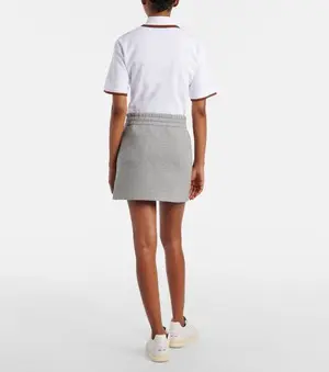 Gucci Logo Jersey Miniskirt