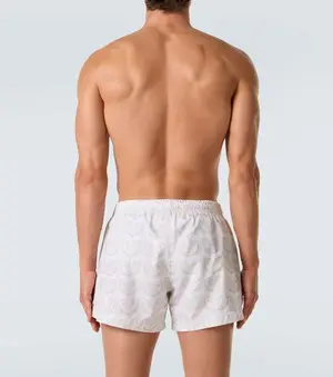 Commas Printed Swim Trunks - White