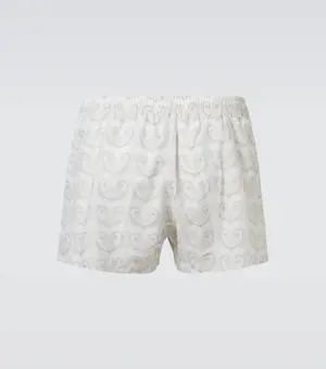 Commas Printed Swim Trunks - White