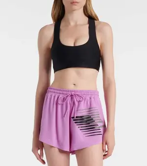 Adidas By Stella McCartney High-rise Drawstring Shorts