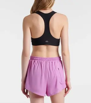 Adidas By Stella McCartney High-rise Drawstring Shorts