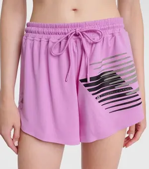 Adidas By Stella McCartney High-rise Drawstring Shorts