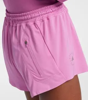 Adidas By Stella McCartney High-rise Drawstring Shorts