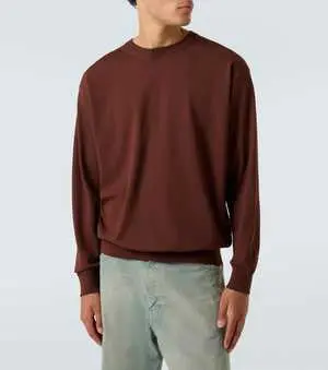 Auralee Knitted Cotton Sweatshirt
