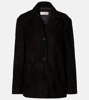 Nour Hammour Opus Suede Blazer - Black