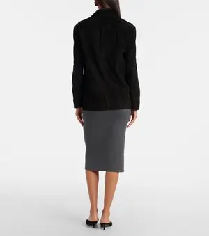 Nour Hammour Opus Suede Blazer