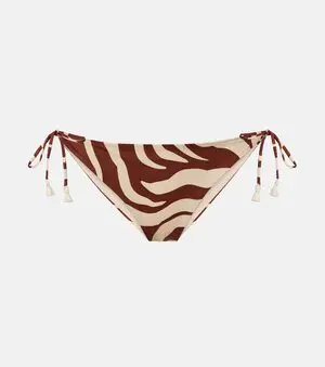 Johanna Ortiz Sagrado Reversible Low-rise Bikini Bottoms - Brown