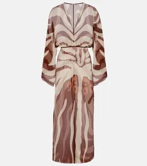 Johanna Ortiz Spiritual Healers Maxi Dress - Brown