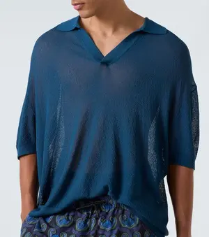 Commas Knitted Polo Shirt