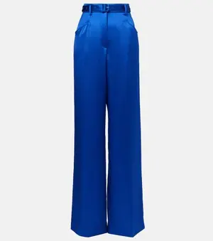 Blue Wide Leg Trousers