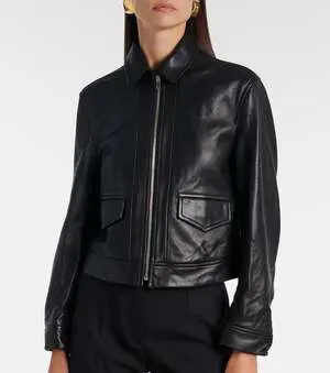 Nour Hammour Layne Leather Jacket