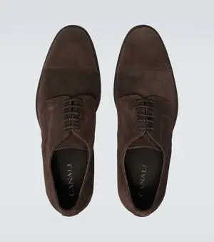Canali Suede Derby Shoes