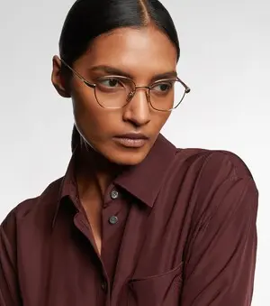 Loewe Slim Square Metal Eyeglasses