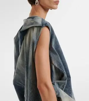 Rick Owens Draped Denim Top
