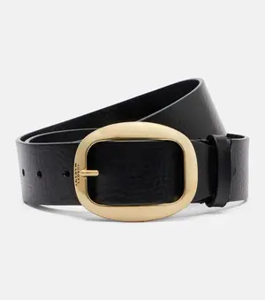 Isabel Marant Dara Leather Belt - Black