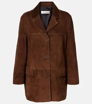 Nour Hammour Voltia Suede Jacket - Brown