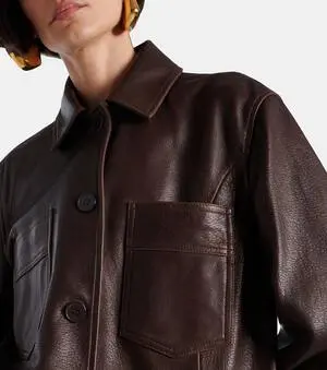 Nour Hammour Lamb Leather Jacket