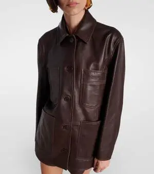 Nour Hammour Lamb Leather Jacket