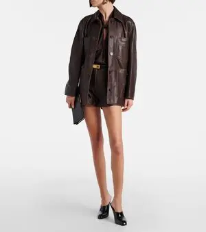 Nour Hammour Lamb Leather Jacket