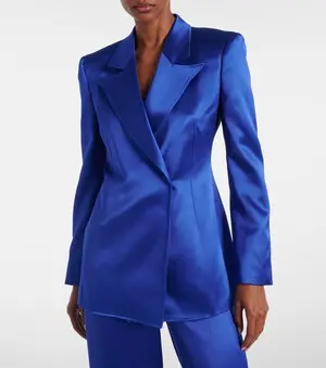 Gabriela Hearst Aleah Silk Blazer - Blue