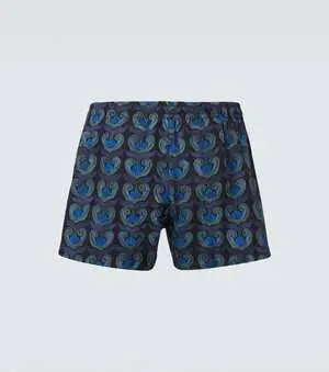 Commas Printed Swim Trunks - Blue
