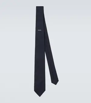 Prada Silk Tie - Blue