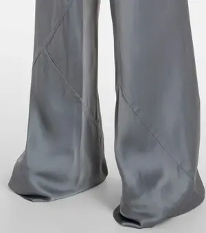 Rick Owens Oversized Charmeuse Wide-leg Pants