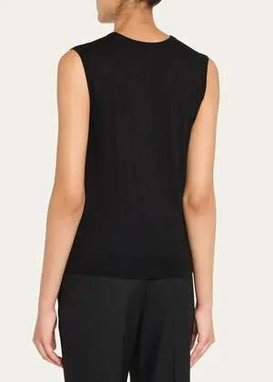 LISA YANG Lauri Sleeveless Cashmere Top