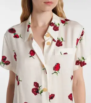 Khaite Keefe Printed Twill Shirt