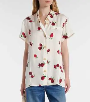 Khaite Keefe Printed Twill Shirt