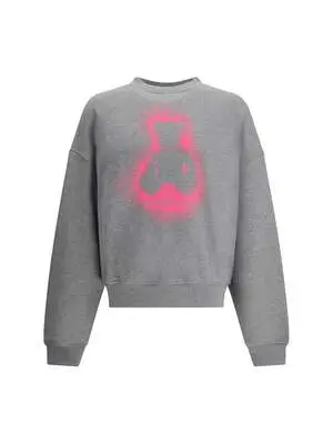 Palm Angels Palm Angels Bear Cotton Sweatshirt - Grey