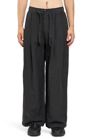 MAHARISHI Hemp Pleated Track Pants - Black