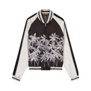 Palm Angels Allover Palms Souvenir Jacket - Black