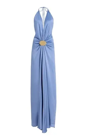 Silvia Tcherassi Aiko Gathered Maxi Dress
